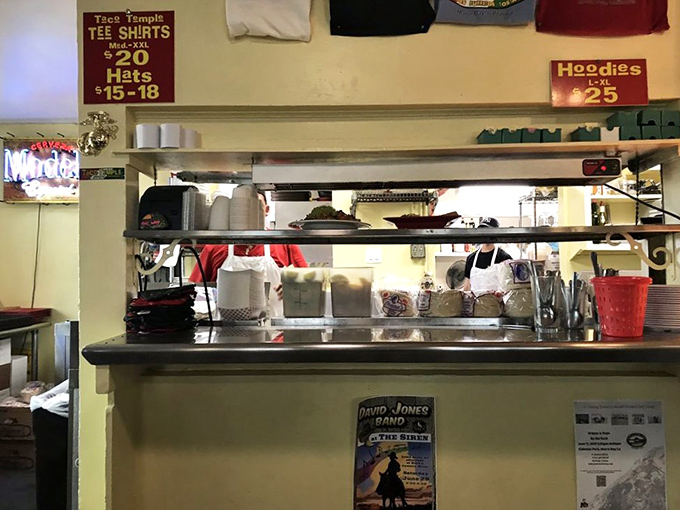 Behind the counter where magic happens. Simple equipment, extraordinary results&mdash;proof that passion trumps fancy kitchen gadgets every time.