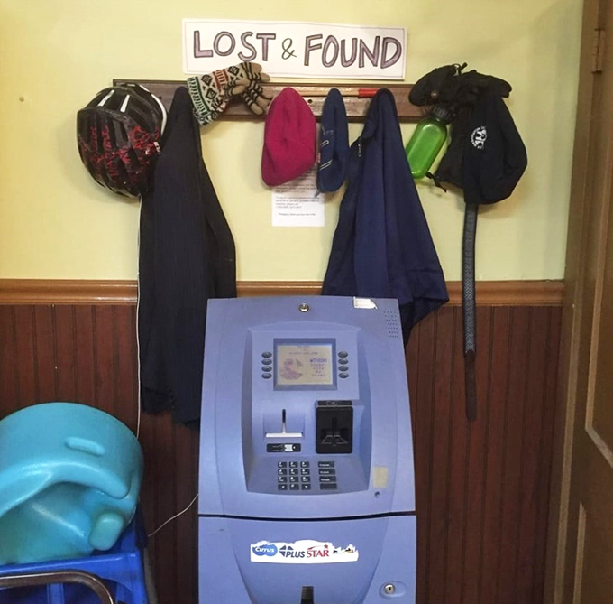 Even the lost and found rack tells stories of regulars who know they'll be back tomorrow for another breakfast sandwich fix.