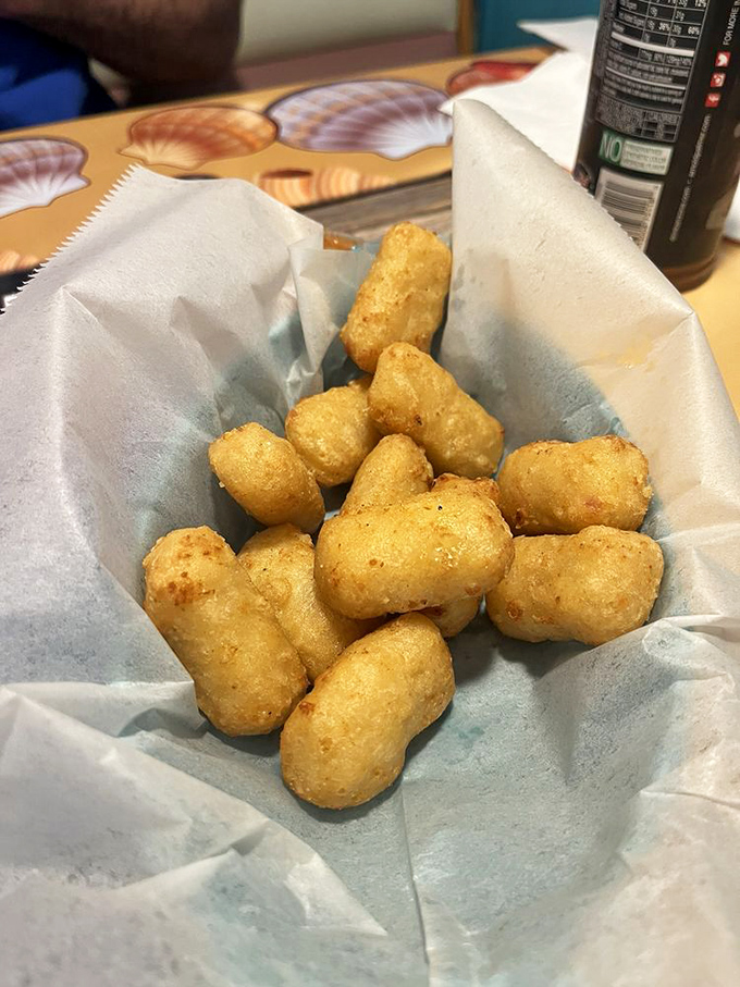 Hush puppies that don't know the meaning of "hush"&mdash;they're practically shouting about how delicious they are with every golden, crispy bite.