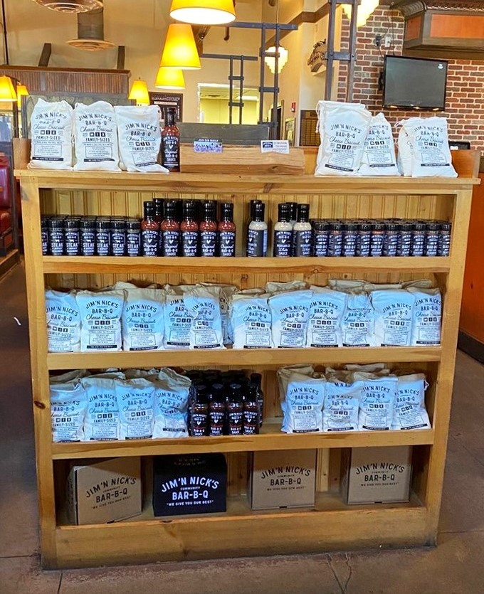 The merchandise wall: for when you need to bring home evidence of your barbecue pilgrimage or risk your friends thinking you made the whole experience up.