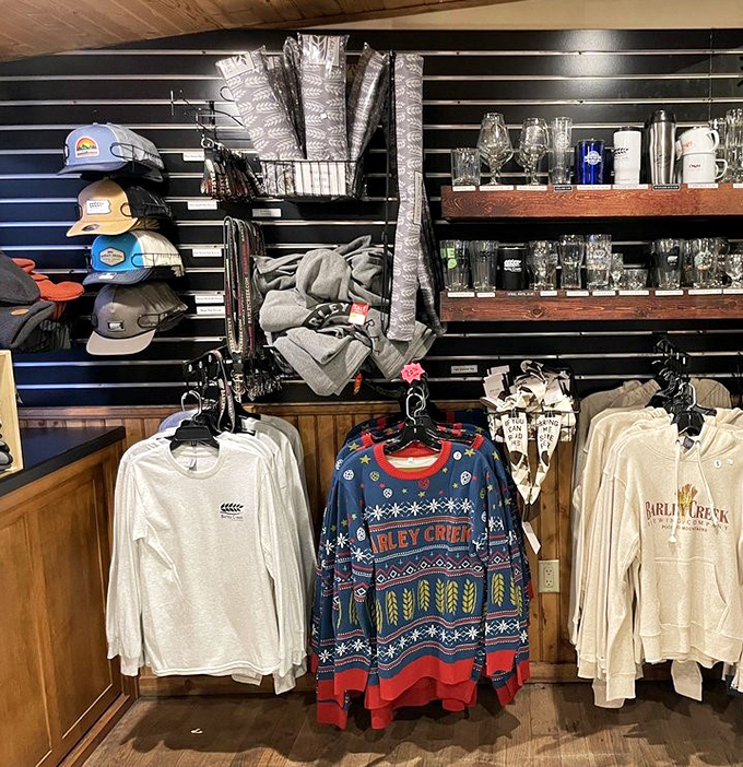 Merchandise that lets you take a piece of Barley Creek home &ndash; that holiday sweater practically screams "conversation starter at your next family gathering."