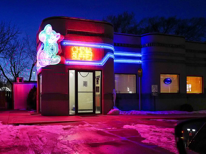 The neon glow of Alma's nightlife beckons like a Midwestern mirage, promising comfort food and zero dress code enforcement.