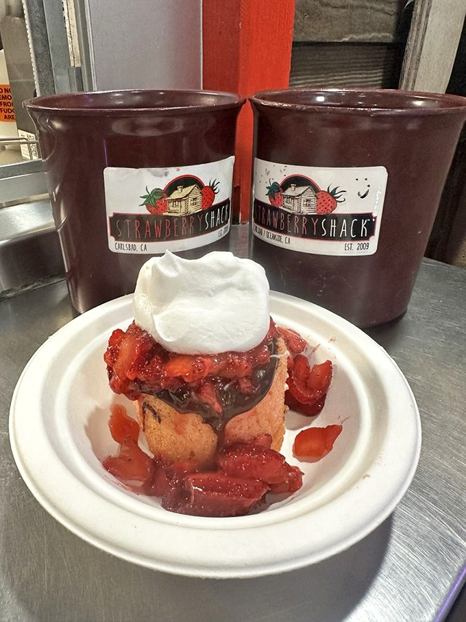 Molten lava cake gets the strawberry treatment – because everything's better with berries, even chocolate decadence.