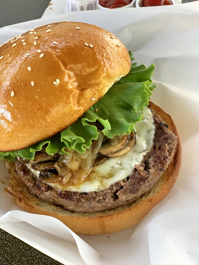 The mushroom and Swiss burger glistens with promise&mdash;a perfect marriage of earthy and creamy that makes other sandwiches jealous.