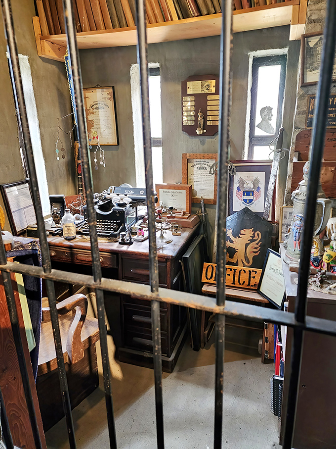 The old office recreates medieval administrative life, complete with period-appropriate furniture and authentic medieval atmosphere.