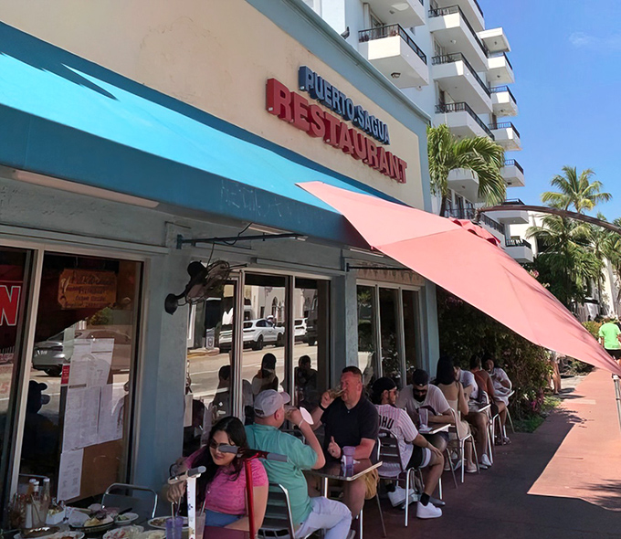 The sidewalk seating offers prime people-watching with a side of Cuban coffee&mdash;Miami's version of Parisian caf&eacute; culture, just with more humidity.
