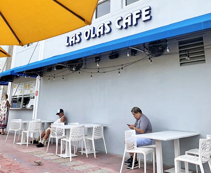 Outdoor seating where Miami's sunshine is the perfect garnish for your Cuban coffee and people-watching session.
