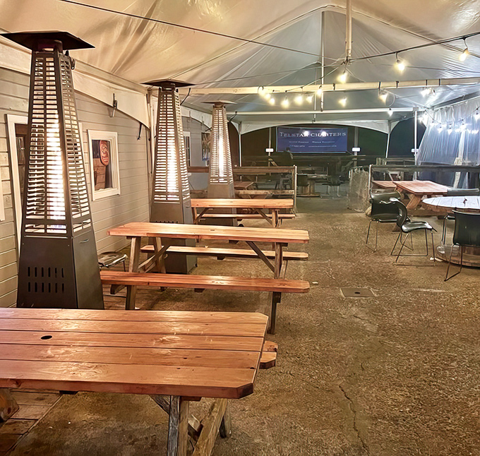 When the fog rolls in, heat lamps and covered seating ensure nothing comes between you and your fish and chips fix.