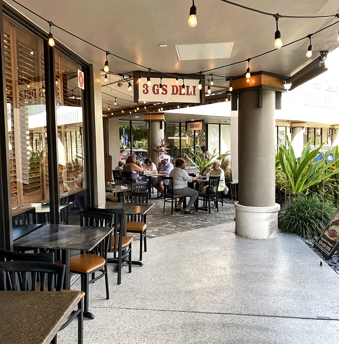 The outdoor patio offers al fresco dining with a side of people-watching&mdash;Florida's unofficial state sport.
