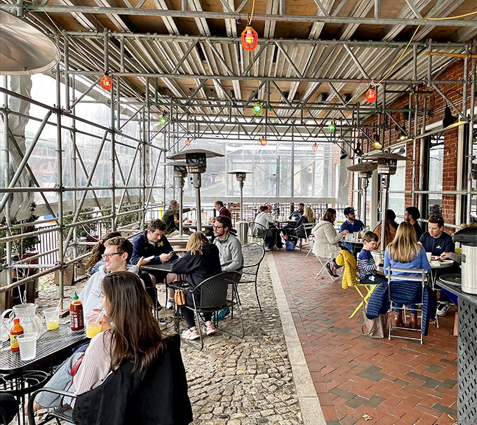 Al fresco dining with heaters and charm&mdash;because Virginians know good food tastes even better with a side of fresh air.