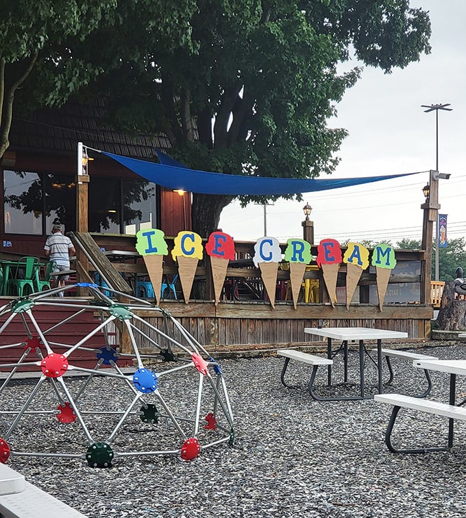 Rustic wooden pergolas frame breathtaking farm views, making even a simple coffee break feel like you've escaped to a rural paradise.