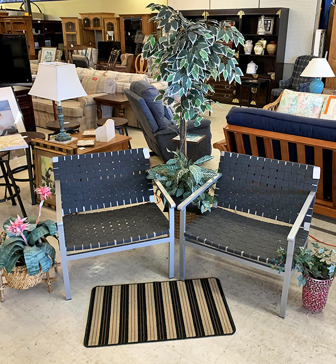 Modern patio chairs that say "I'm sophisticated but approachable"&mdash;perfect for sipping morning coffee or evening cocktails while judging the neighbors' landscaping.