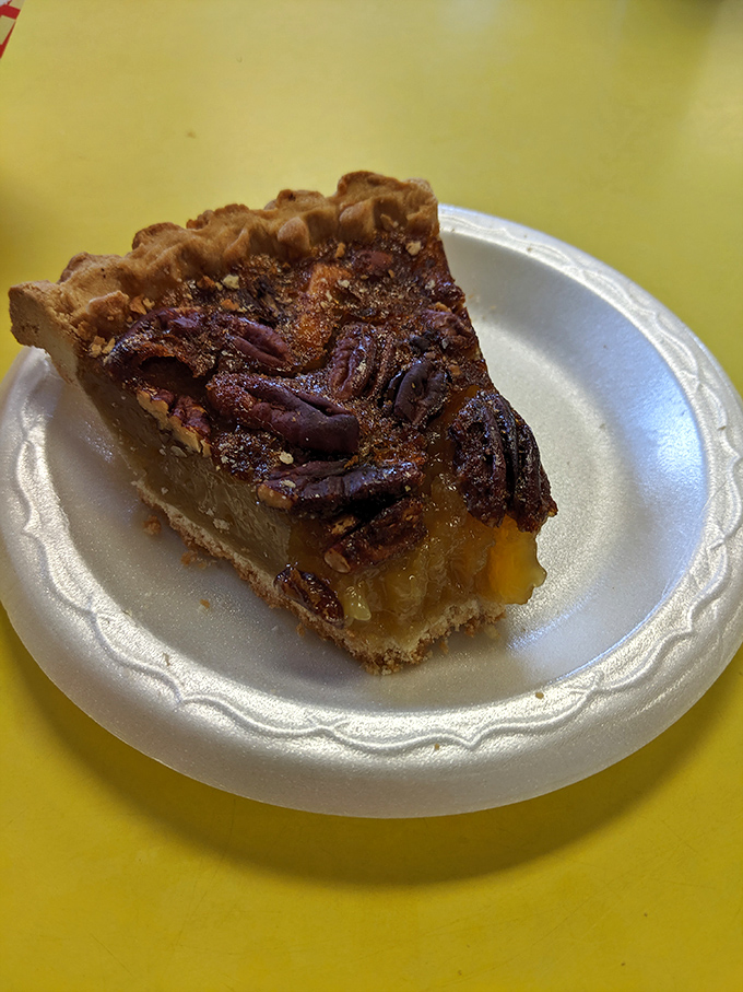 Pecan pie that makes time stand still. That perfect balance of sweet, nutty, and buttery that makes you forget your table manners.