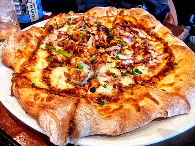 This isn't just pizza&mdash;it's a round canvas where BBQ pork and pineapple create sweet-savory magic in every bite.