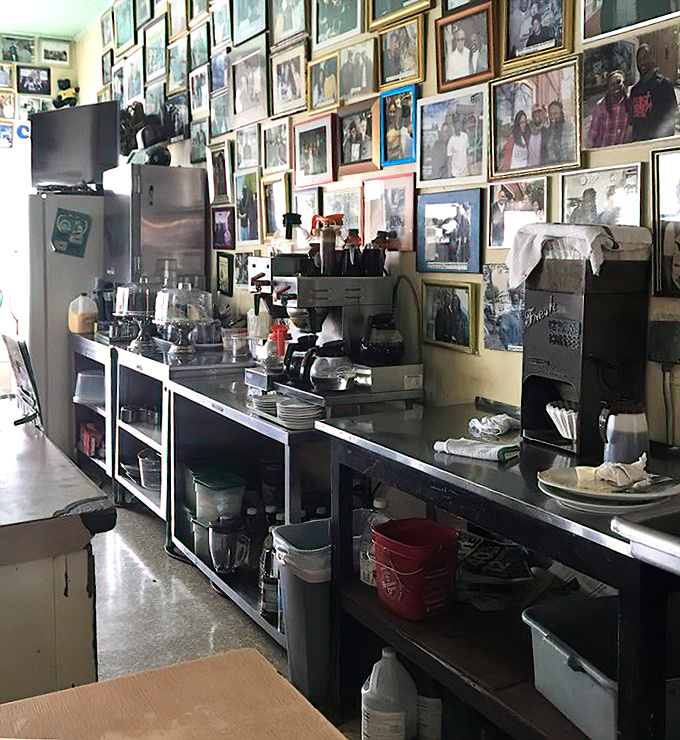 Behind the scenes where the magic happens &ndash; no fancy equipment, just well-worn tools that have helped create countless perfect breakfasts.