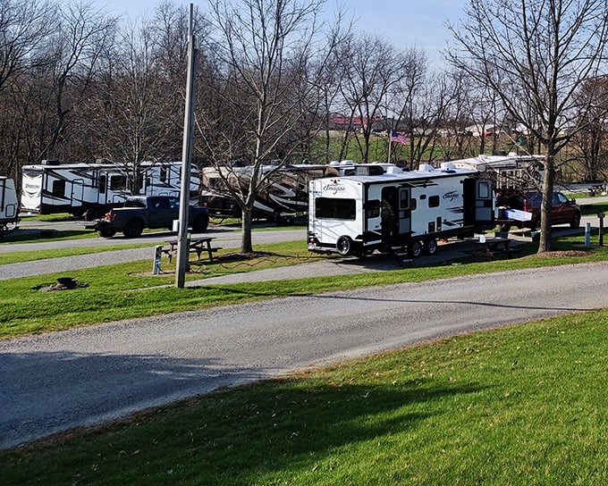 RVs lined up like eager diners at a buffet &ndash; visitors who discovered that Berlin's flavors are worth extending your stay for.