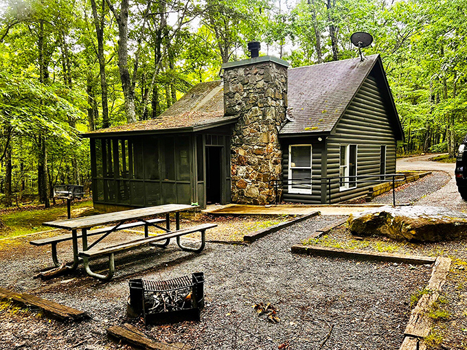 Rustic cabins with stone chimneys&mdash;where "roughing it" means possibly having to reset the Wi-Fi router while surrounded by pristine forest.