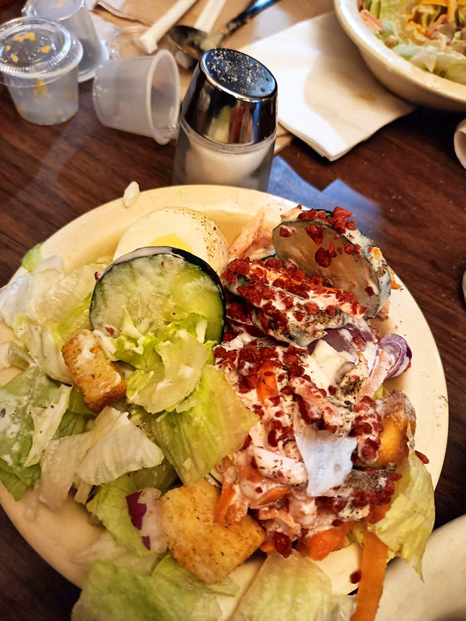 This isn't a diet salad&mdash;it's a colorful sidekick that makes you feel virtuous while you contemplate which meat to order next time.