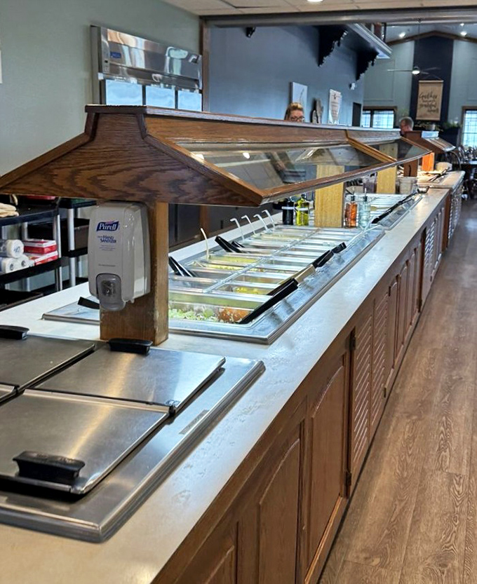 The salad bar: where good intentions meet temptation. That sneeze guard has witnessed countless internal debates between "should" and "want."