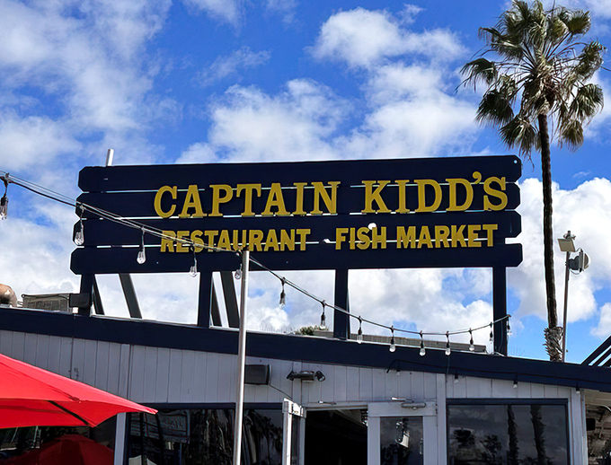 The sign stands proud against California blue skies, like a flag planted by explorers who discovered something too good not to share.