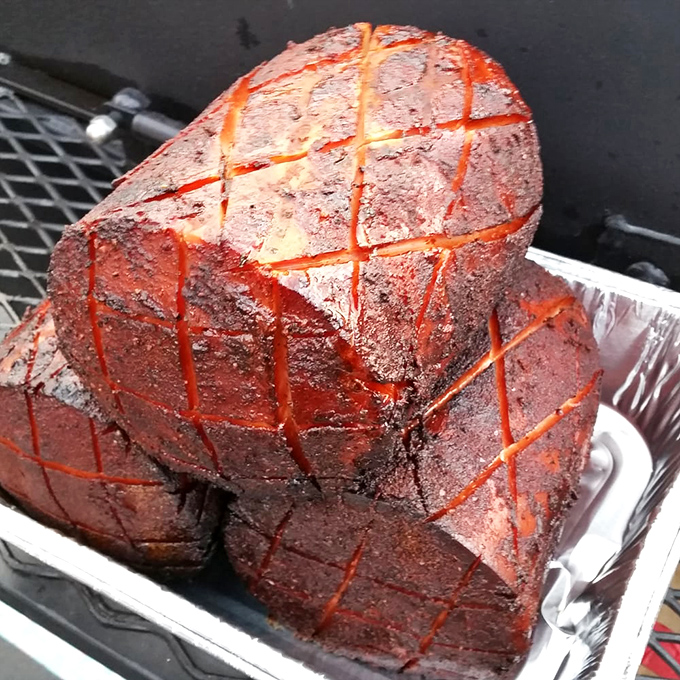 What looks like brisket in the smoker is actually the beginning of a love story between fire, smoke, and meat that ends happily ever after.