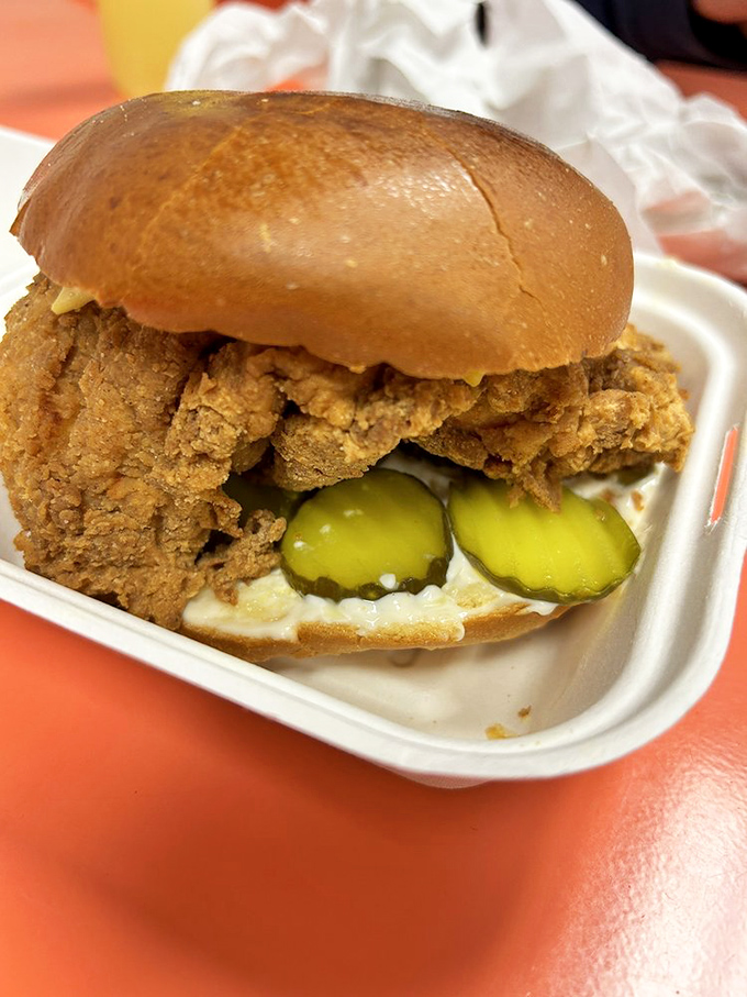The perfect chicken sandwich doesn't exi&mdash;wait, those pickles, that golden-fried chicken, that soft bun... I stand deliciously corrected.