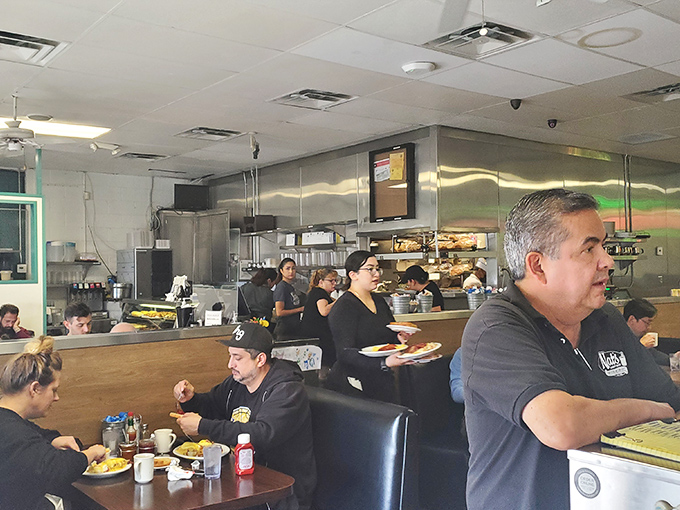 The staff moves with balletic precision during the breakfast rush&mdash;a choreographed dance of coffee refills and plate deliveries that never misses a beat.
