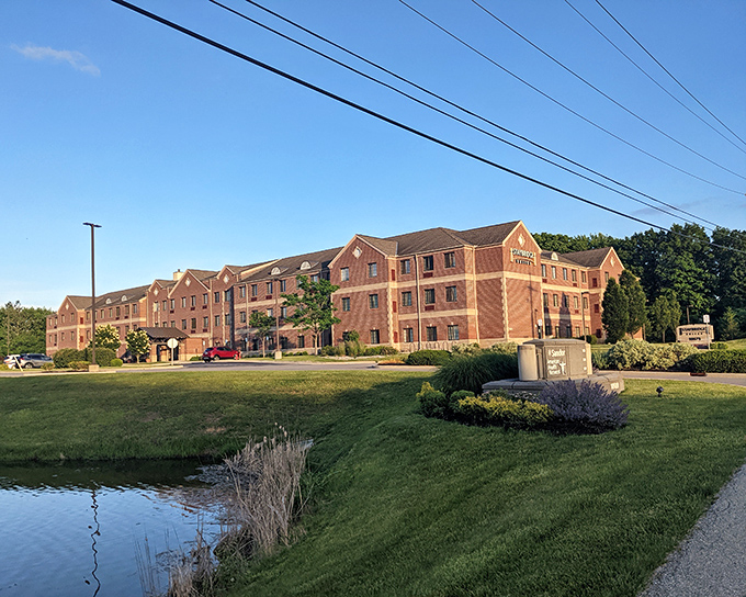 Staybridge Suites offers comfortable lodging for visiting grandchildren without the post-visit backache from that pull-out sofa in your guest room.