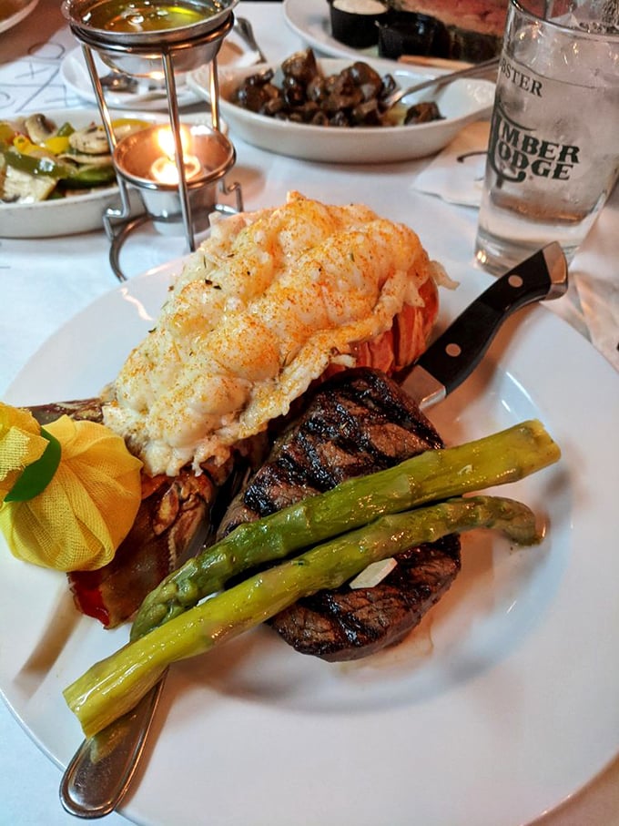 Surf and turf – the diplomatic solution to dinner indecision where neither ocean nor pasture must feel rejected from your plate.