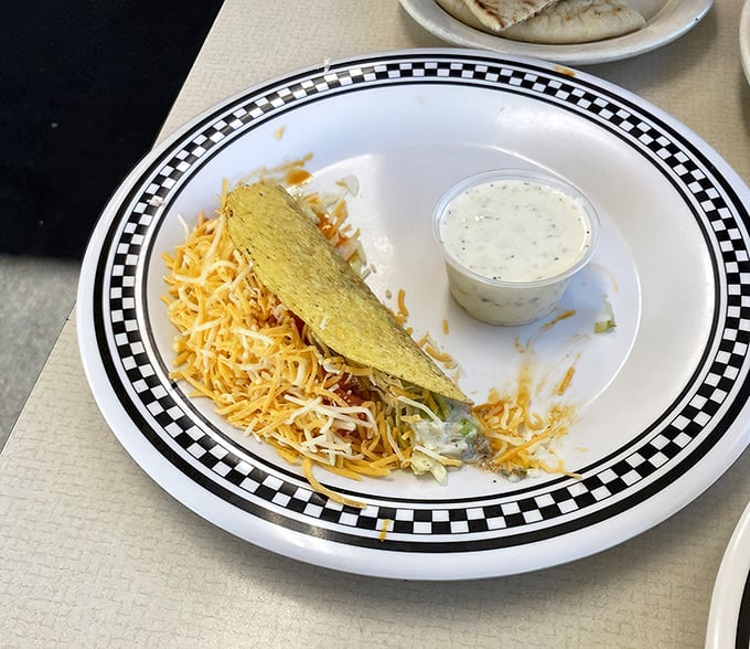 This taco proves George's isn't a one-trick pony. The cheese-to-filling ratio shows someone in that kitchen understands what matters in life.