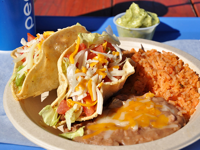 These tacos aren't trying to win authenticity contests&mdash;they're just delivering straightforward satisfaction with California freshness in every bite.