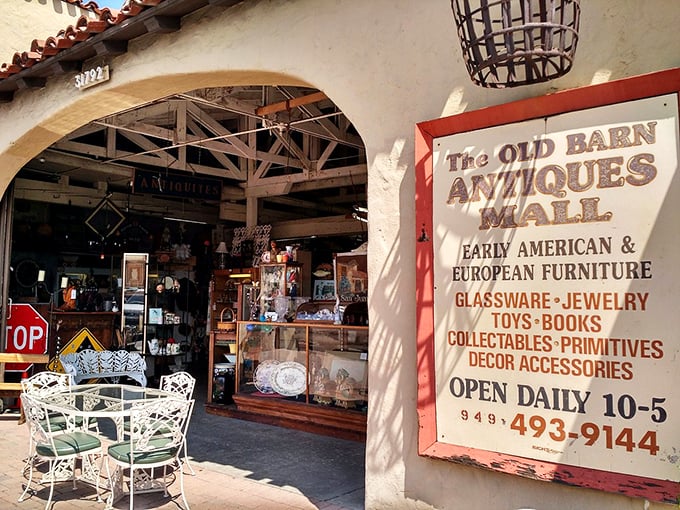 Treasure hunters alert! The Old Barn Antiques Mall houses vintage finds in a setting that's as historically rich as its merchandise.