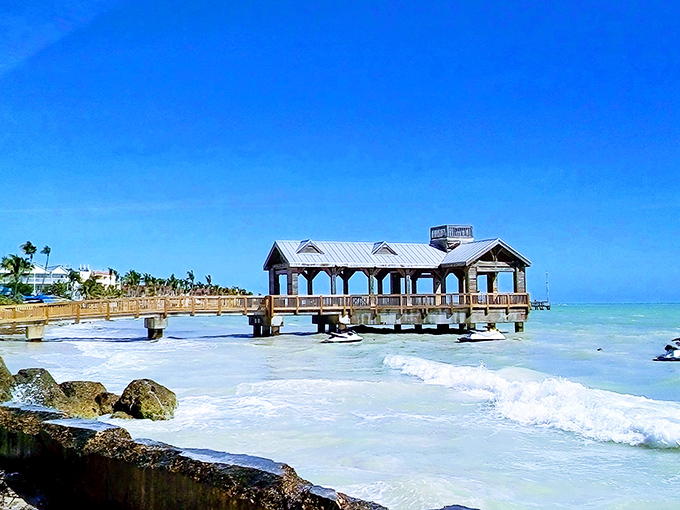 The ocean isn't just nearby&mdash;it's practically in the living room. This pier reaches into the Atlantic like a handshake with paradise.