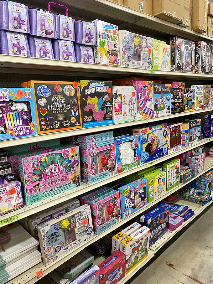 The toy aisle: where grandparents become heroes without breaking the bank. These craft kits will keep little hands busy for hours.