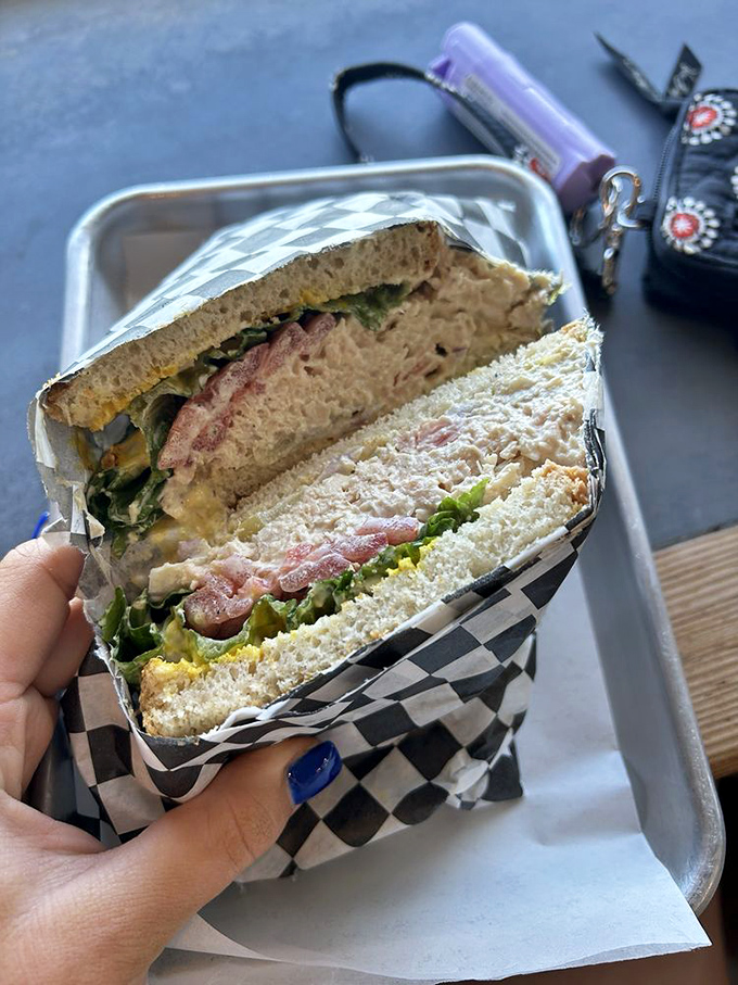 A tuna sandwich that respects tradition while adding just enough California flair&mdash;the kind of honest lunch that makes you wonder why you ever bothered with trendy food halls.