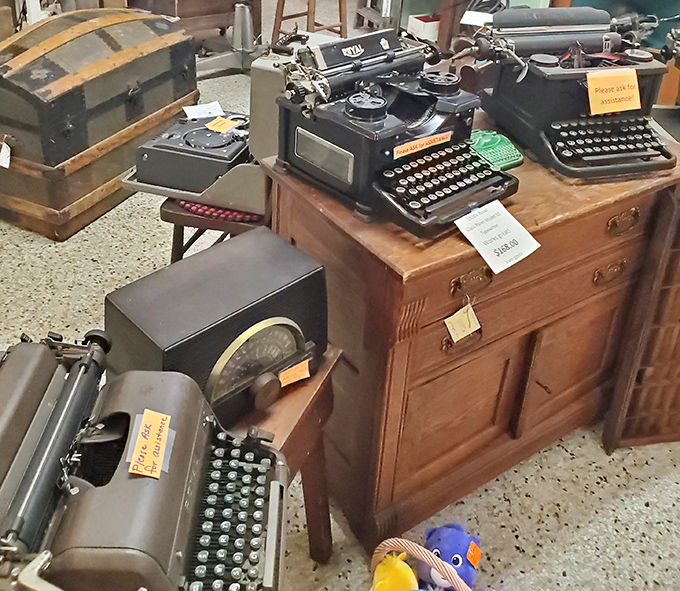 The original texting devices&mdash;vintage typewriters that turned thoughts into permanence with satisfying mechanical clicks. No autocorrect, just commitment.