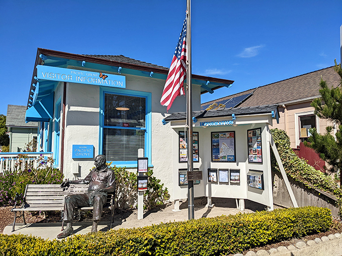 The visitor center welcomes travelers with the enthusiasm of a golden retriever and the knowledge of your smartest friend.