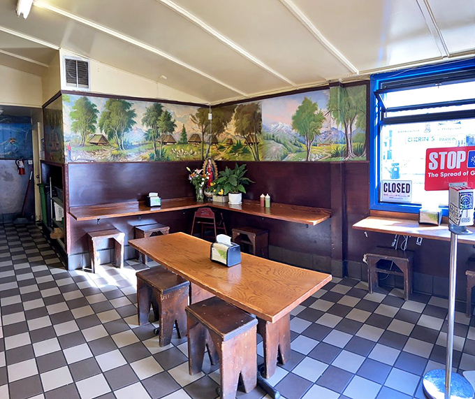 Pastoral murals transport you to rural Mexico while you feast. Who needs a plane ticket when you have tacos and imagination?