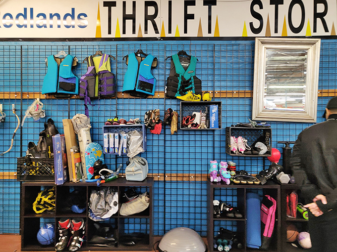 Water sports equipment section &ndash; because someone else's abandoned summer hobby could become your new weekend passion at a fraction of retail.