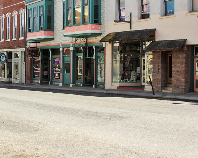 West Miner Street's preserved storefronts showcase the architectural details that modern buildings rarely attempt. They literally don't make 'em like this anymore.