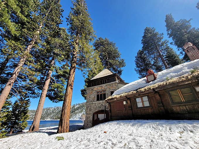 Winter transforms the castle into a frost-covered kingdom that would make Elsa jealous. Let it snow, indeed!