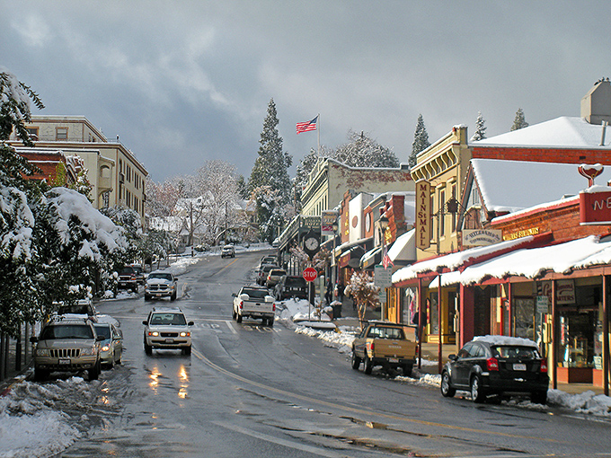 Winter in Grass Valley transforms Main Street into a Norman Rockwell painting where your retirement dollars stretch further than your snow boots.