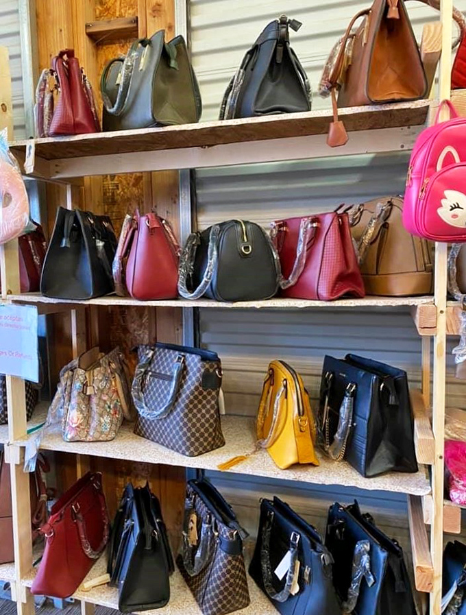 Handbag heaven awaits the savvy shopper who knows that style doesn't have to break the bank at this carefully curated display.
