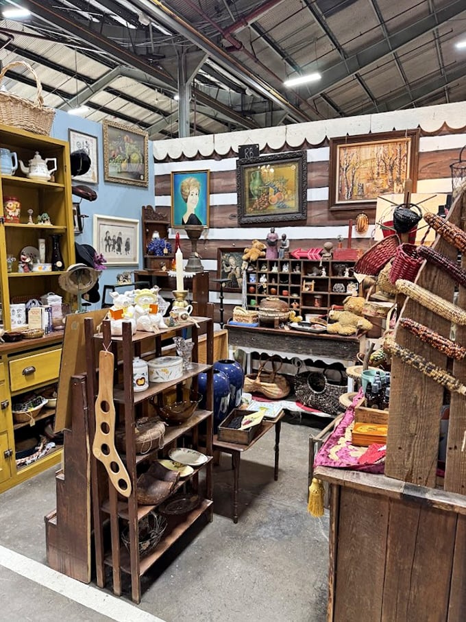 A booth that feels like rummaging through your eccentric great-aunt's attic&mdash;if your great-aunt had impeccable taste and collecting habits.