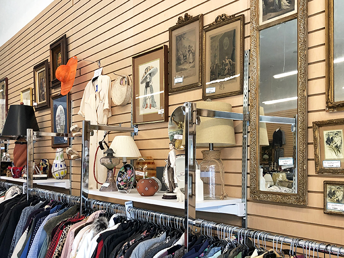 Art and artifacts line the walls, transforming shopping into gallery-hopping with the added thrill of ownership possibilities.