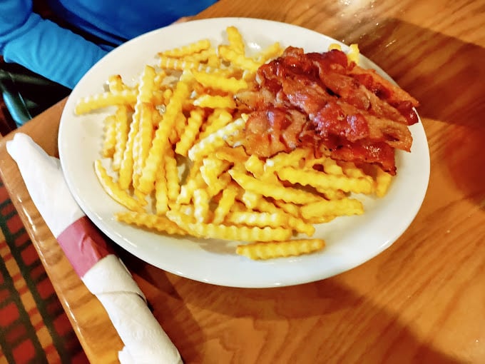 Crispy bacon and golden crinkle-cut fries&mdash;sometimes the simplest pleasures are the most satisfying, especially when done right.