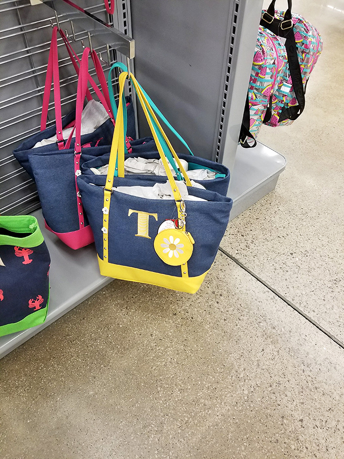 Beach-ready totes in navy and sunshine yellow. Summer accessories that carry both your essentials and a pop of color. 