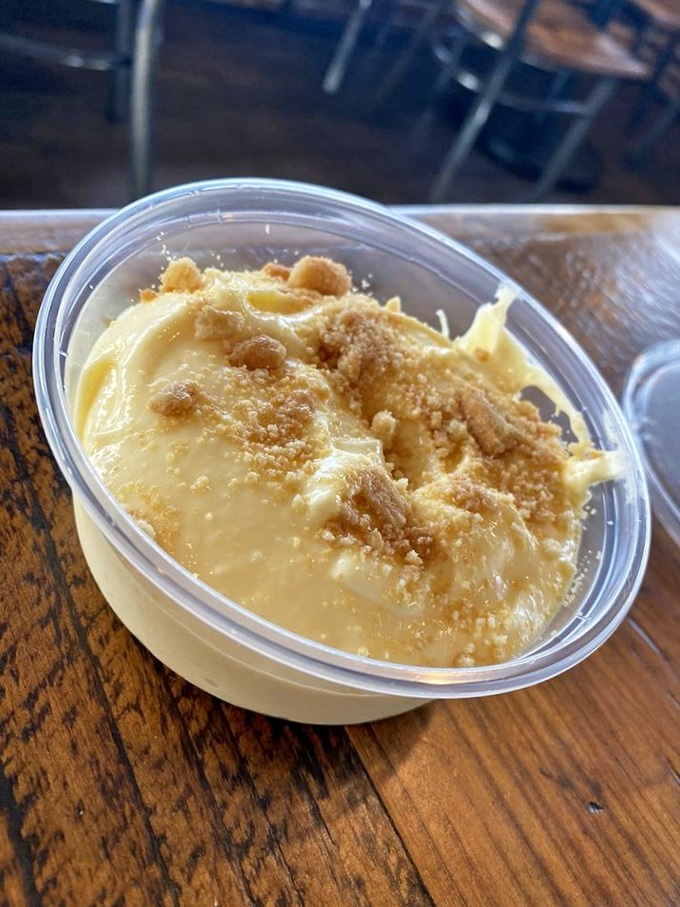 Banana pudding that whispers sweet nothings to your taste buds&mdash;the creamy dessert finale that somehow finds room in your meat-filled stomach.