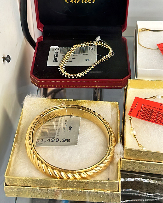 Luxury jewelry finds occasionally surface among the costume pieces&mdash;like striking gold in a stream where others have only seen pebbles.