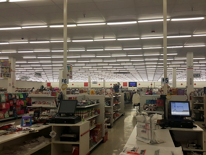 The checkout area&mdash;the final frontier between you and your thrifted treasures. Those cash registers have witnessed countless "Can you believe this was only $3?" moments.